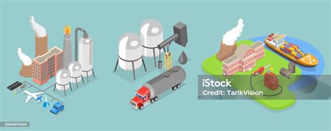 정유 공장의 3d 등각 투영 평면 벡터 개념 그림 0명에 대한 스톡 벡터 아트 및 기타 이미지 0명 3차원 형태 가솔린 Istock