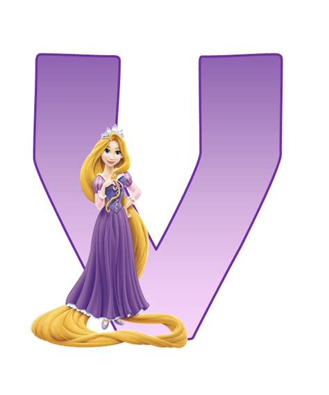 Kits Imprimibles Gratis Alfabeto Rapunzel