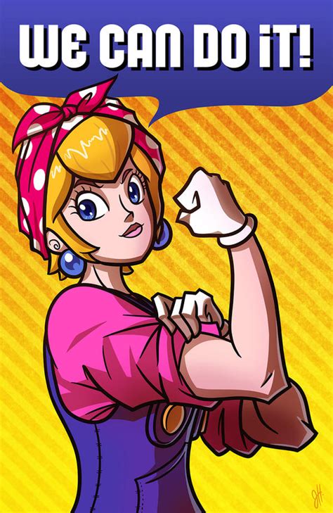 Nycc Print We Can Do It Princess Peach By Joehoganart On Deviantart
