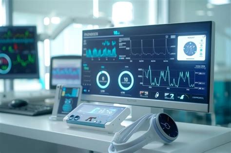 Hightech Health Monitoring Interface Premium Ai Generated Image