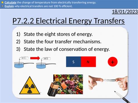 Gcse Ocr Physics P7 2 Power And Efficiency Teaching Resources