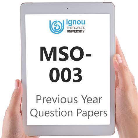 IGNOU MSO 003 Previous Year Exam Question Papers IGNOU Help Center