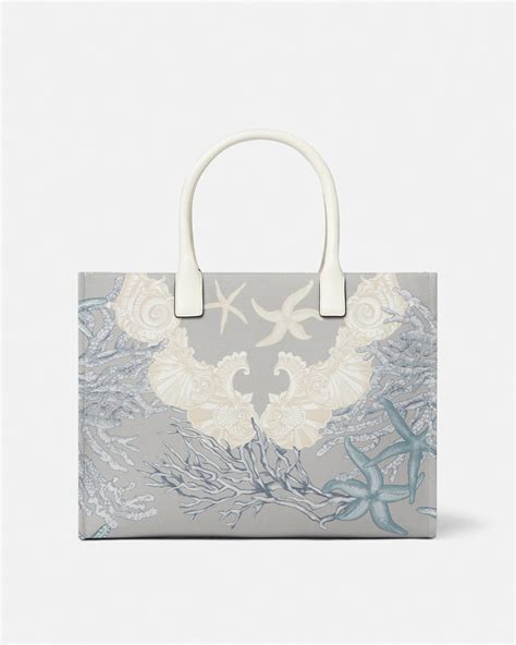 La Medusa 캔버스 토트백 블루프린트 Versace Kr