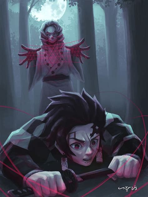Tanjirovsrui Fan Art Anime Asesino De Demonios Kimetsu No Yaiba Rui