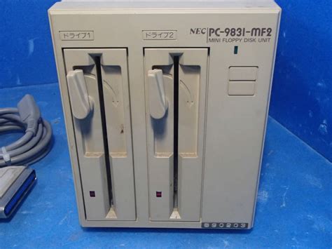 【傷や汚れあり】 Nec Pc 9831 Mf2 ミニフロッピーディスクドライブ 通電確認済 現状品 Pc98用周辺機器 Fdd パーツ取り等