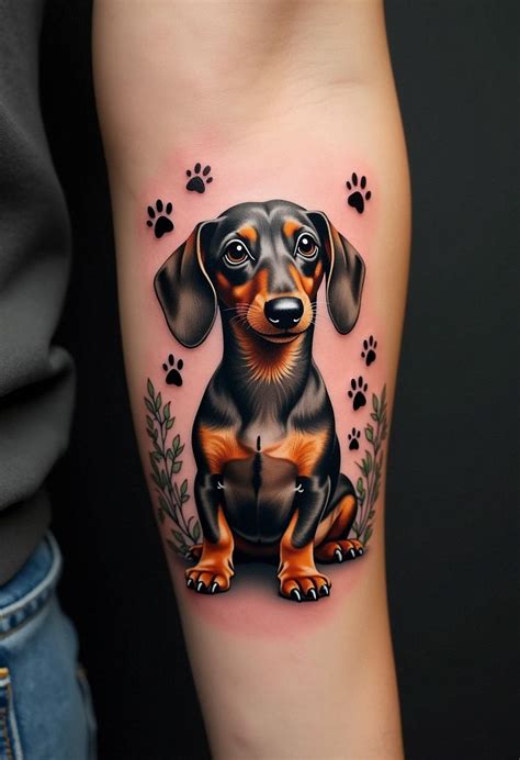 Dachshund Tattoo Ideas Youll Adore