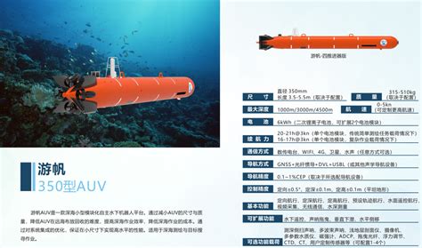 4500米深海auv游帆—四推进器版 天津瀚海蓝帆海洋科技有限公司
