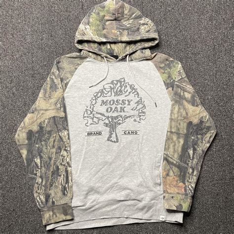 Mossy Oak Camo Hoodie Adult Large Good Condition Depop