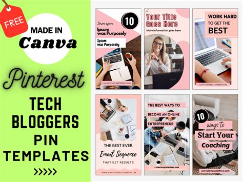 Travel Bloggers Use Free Customizable Pinterest Pin Templates For Canva Modify Templates
