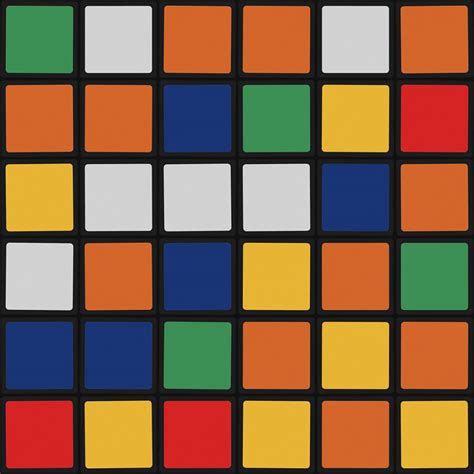 Rubiks Cube Pbr Texture