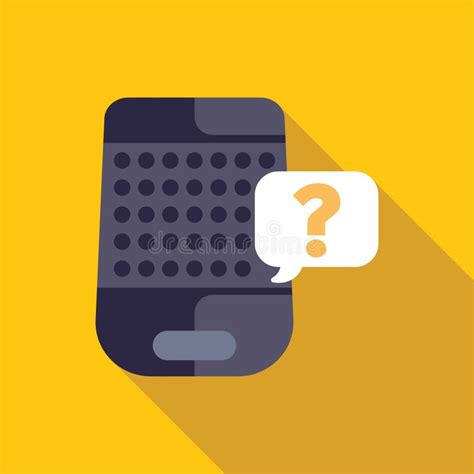 Voice Assistant Asking Question With Speech Bubble Icon Stock