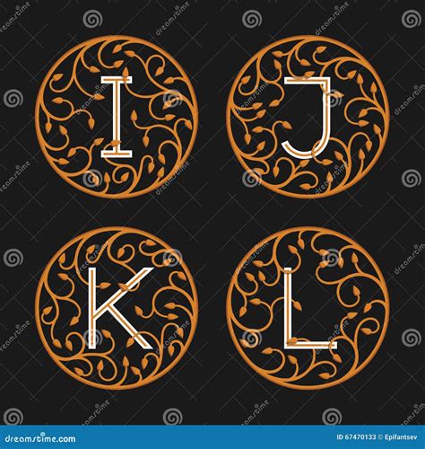 Initial Sl Letters Decorative Luxury Wedding Logo Cartoon Vector