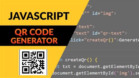 How To Generate Qr Code Using Javascript Youtube