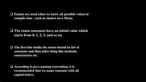 Enumeration In Java Ppt