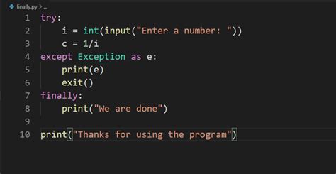 Exception Handling In Python Episode 15