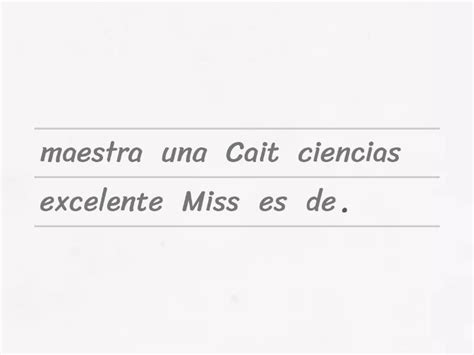 Oraciones Con Verbos Er Unjumble