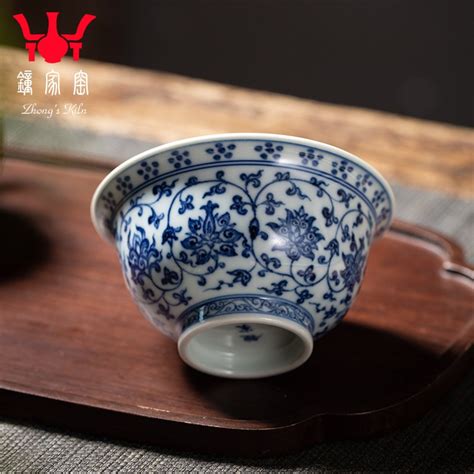 东道主人汝官窑方融杯主人杯品茗杯单杯茶杯天青色可开片陶瓷功夫茶具 虎窝购