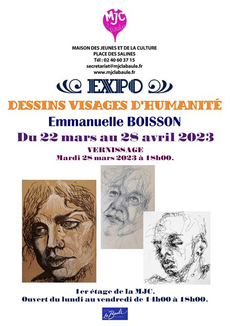Emmanuelle Boisson Dessins Visages Dhumanité Artistes Grand Ouest