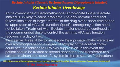 Beclate Inhaler Generic Beclomethasone Dipropionate Inhaler Ppt