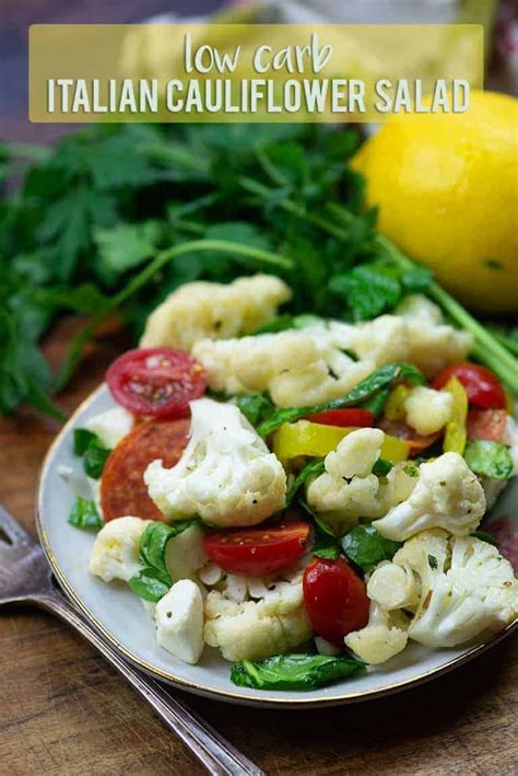 Italian Cauliflower Salad That Low Carb Life