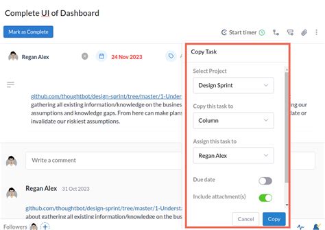 Copy And Move A Task TeamWave Knowledge Base Support Platform