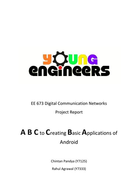 Project Report Android Pdf Android Operating System Mobile App
