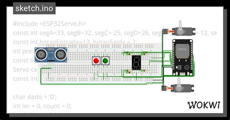 Led 7 Parte 2 Wokwi Esp32 Stm32 Arduino Simulator