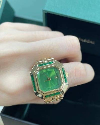 Sofia Prism Cocktail Watch Ring Pascal
