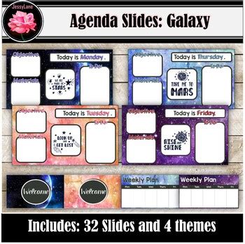 Galaxy Science Astronomy Themed Google Slides Agenda By Jessylane