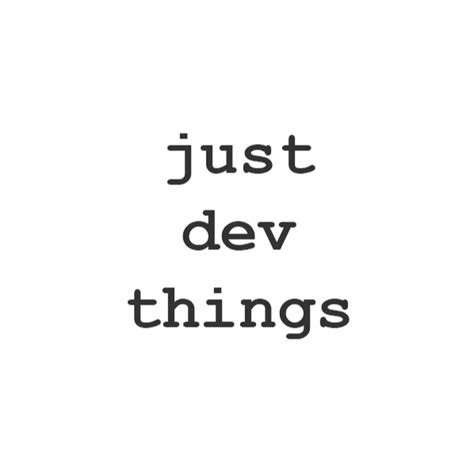 Justdevthings Youtube