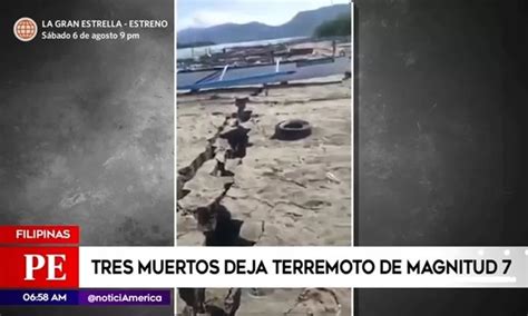 Filipinas Tres Muertos Deja Terremoto De Magnitud 7