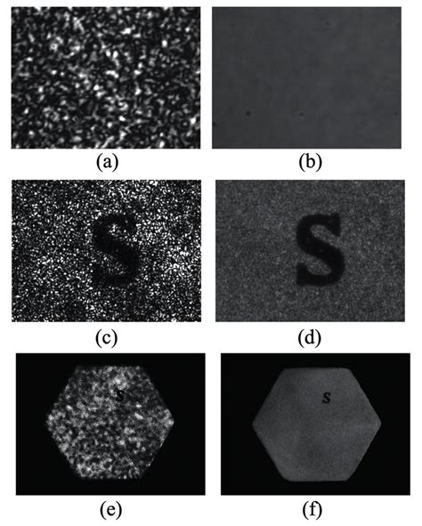 Speckle Reduction In Free Space Geometry A Original Speckle Sc 0 71 Download Scientific