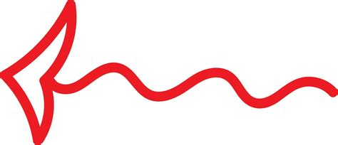 Wavy Red Arrow Pointing To The Left Illustration Vector On White Background 13817421 Vector