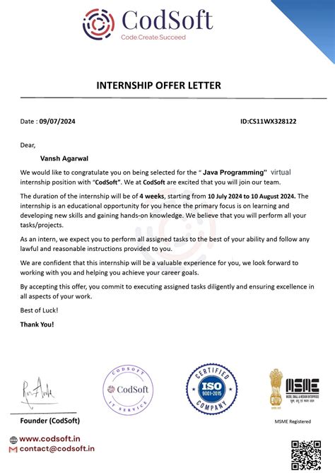 Vansh Agarwal On Linkedin Codsoft Coding Internship Java Dsa
