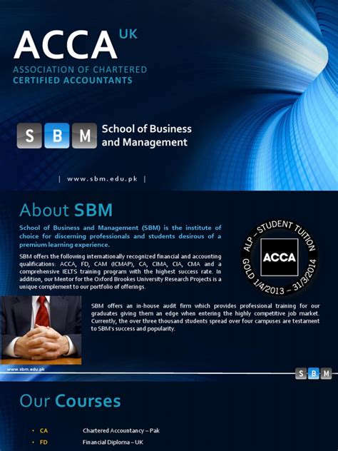 Acca Presentation Pdf Vocational Education Accounting