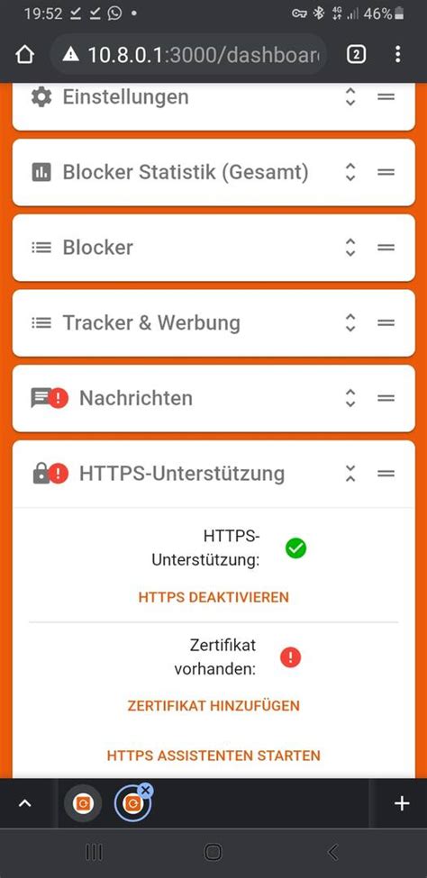 Eblocker Mobile Certificate Bugs And Issues Eblocker Open Source Forum