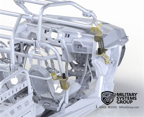Polaris Mrzr Mrazor A And B Pillar Machine Gun Mount Military Systems