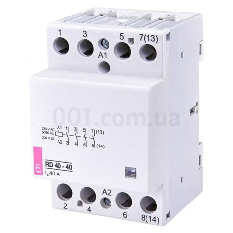 Контактор модульный RD 40-40 40A 230V AC/DC 4NO ETI (Словения) (2464018 ...