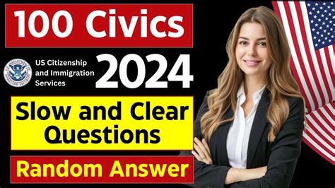 2024 Easy Answer Uscis Official 100 Civics Questions And Answers For Us Citizenship Interview