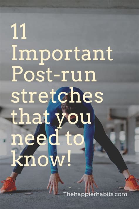 A Man Doing Push Ups With The Words 11 Important Post Run Stretches
