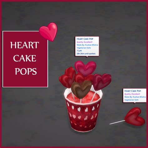 Download Heart Cake Pops The Sims 4 Mods Curseforge