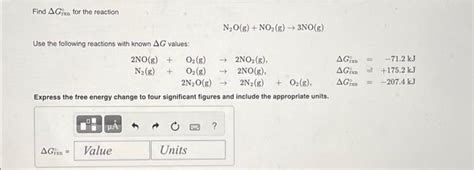 Solved Find Ag For The Reaction Use The Following Reactions