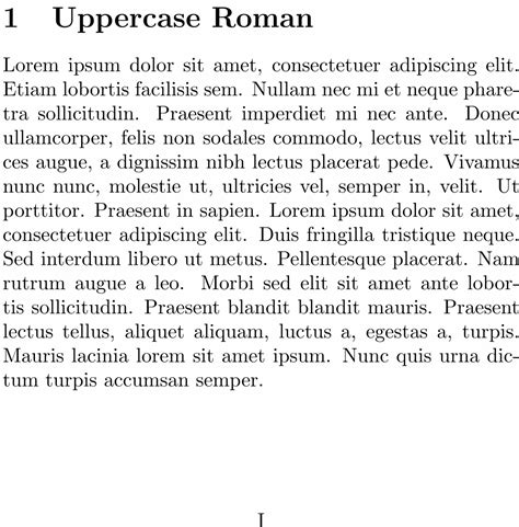 Example Roman Numeral Fonts