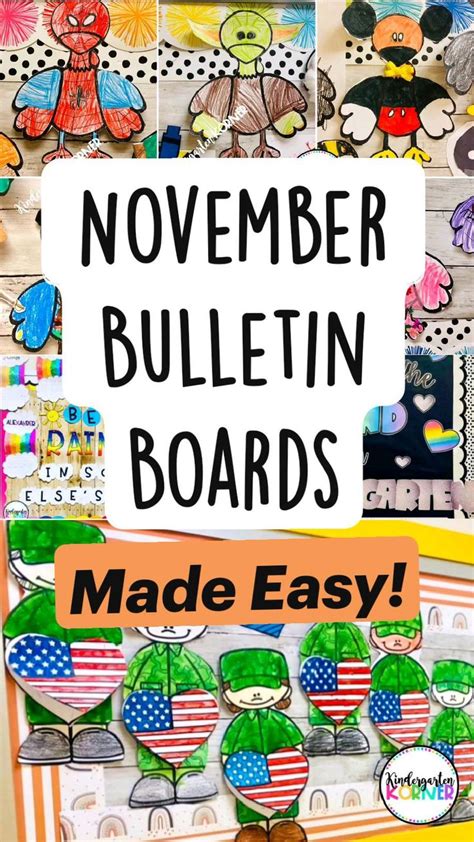 November Bulletin Board Ideas For School