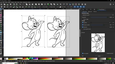 Inkscape Image Tracing Tutorial In Hindi Bitmap To Vector Youtube