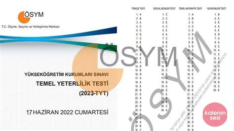 YKS soruları ve cevapları 2023 ÖSYM TYT cevap anahtarı açıklandı mı