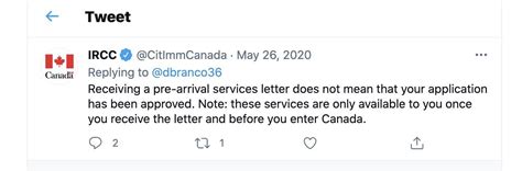 Pre Arrival Services Letter Does Not Equal Approval Rimmigrationcanada