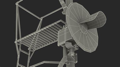 searchlight railroad signal double 3d model 34 3ds blend c4d fbx