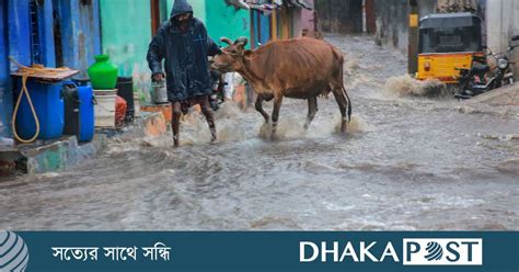 ভারী বর্ষণে তামিলনাড়ুতে বন্যা স্কুল কলেজ বন্ধ