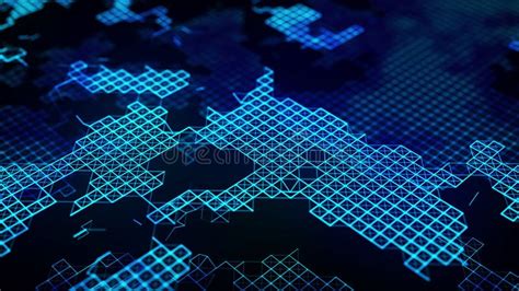 Technological Green Matrix Of Zeros And Ones Binary Computer Code